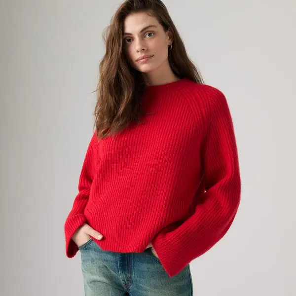 LEVI'S Frida Wool Crewneck Sweater - Red