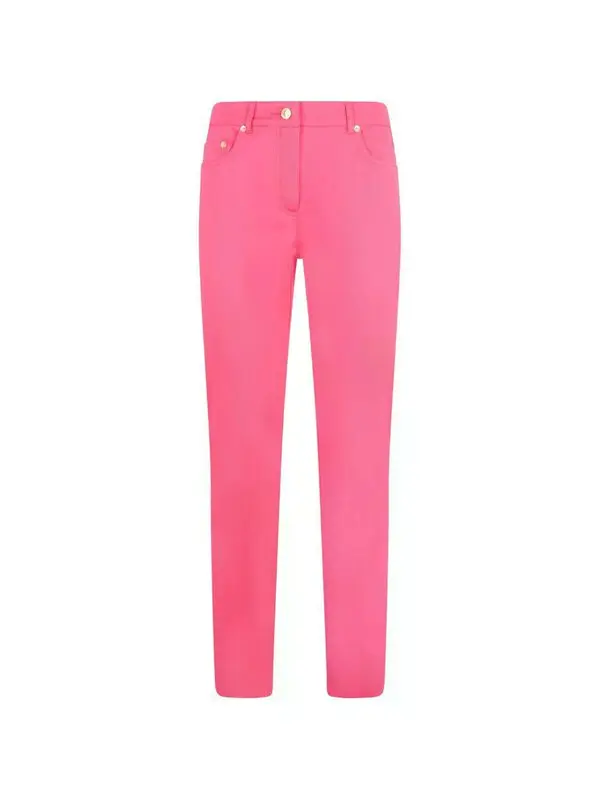 Moschino Logo-plaque Straight-leg Trousers