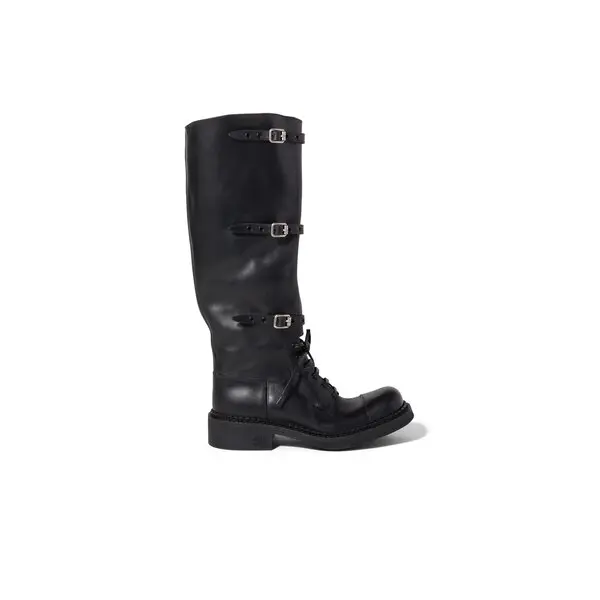 Miu Miu Leather Boots - Black