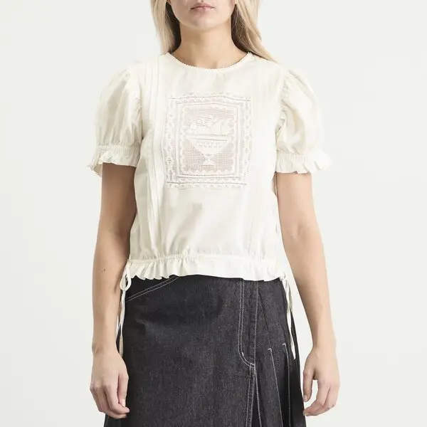 DAMSON MADDER Mabel Lace Insert Blouse
