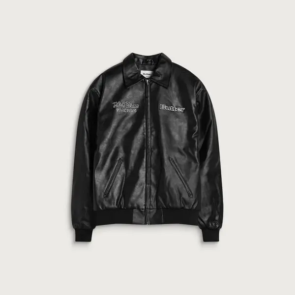 BUTTER GOODS Isaac Hayes Bomber Jacket - Black