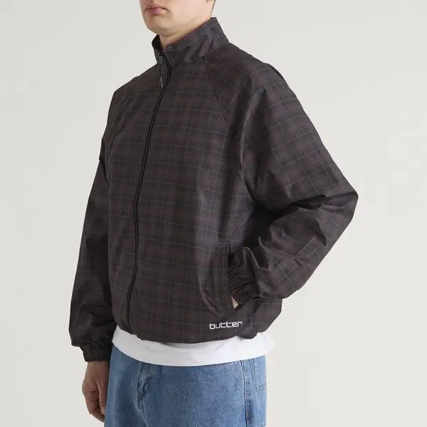 BUTTER GOODS Plaid Nylon Jacket
