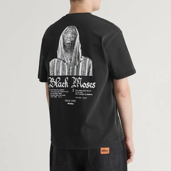 BUTTER GOODS Black Moses T-shirt