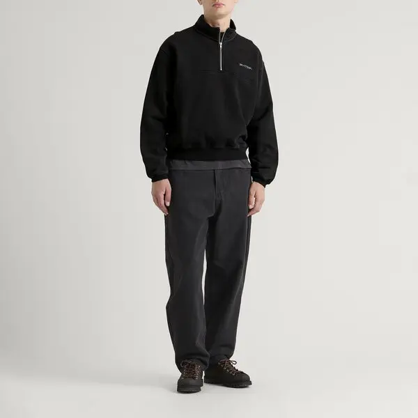 BUTTER GOODS Panel 1/4 Zip Sweatshirt