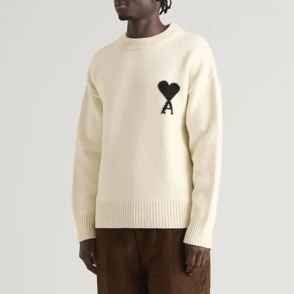 AMI Paris Crewneck Contrasted Adc Jumper