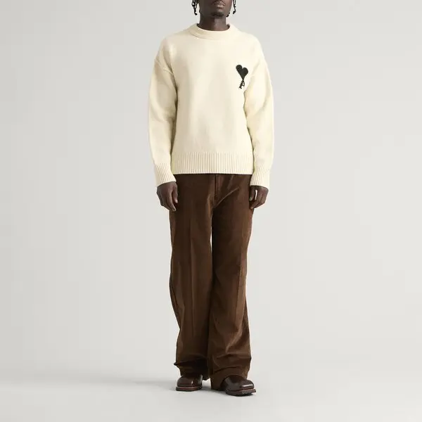 AMI Paris Crewneck Contrasted Adc Jumper
