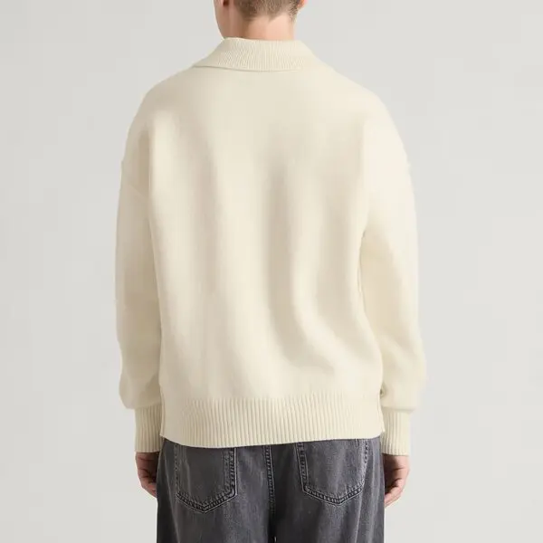 AMI Paris Contrasted Adc Polo - Nut/black