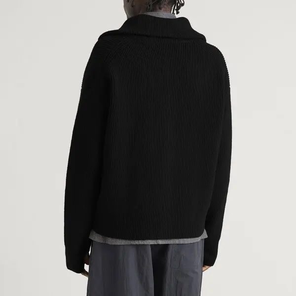 Studio Nicholson Sandos Rib Zip Though Jumper