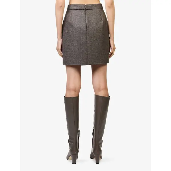 Max Mara Double Wool Mini Skirt