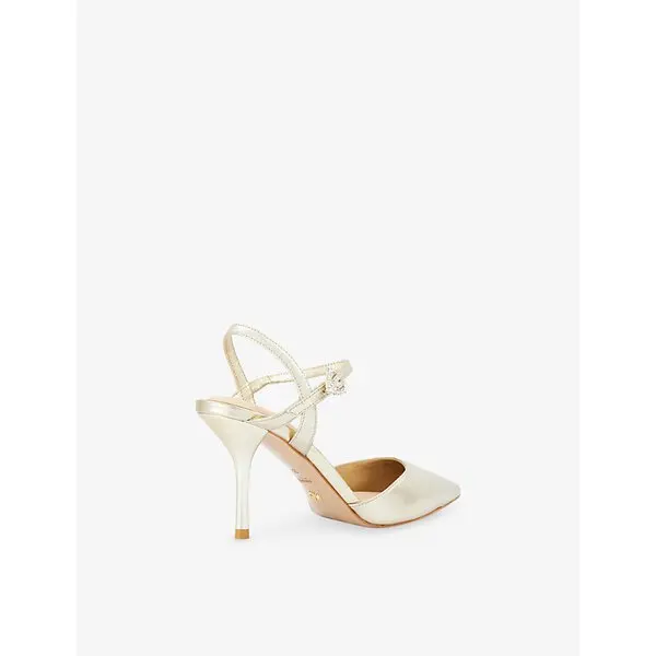 DUNE Compelling Leather Heeled Courts
