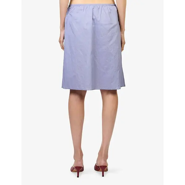 DEIJI STUDIOS Basic Cotton Mini Skirt