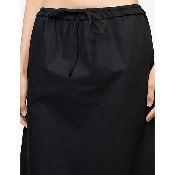 DEIJI STUDIOS One Frill Cotton Mini Skirt