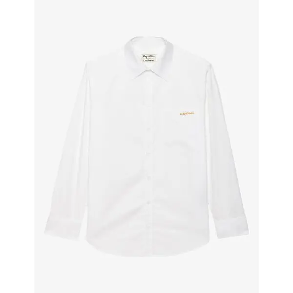 Zadig&Voltaire Morning Brand-embroidered Cotton-poplin Shirt - Judo