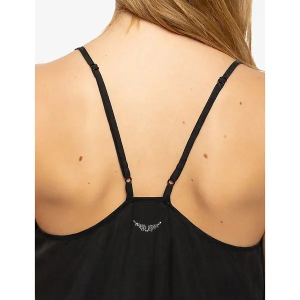 Zadig&Voltaire Respas Lace-trim Silk Mini Dress