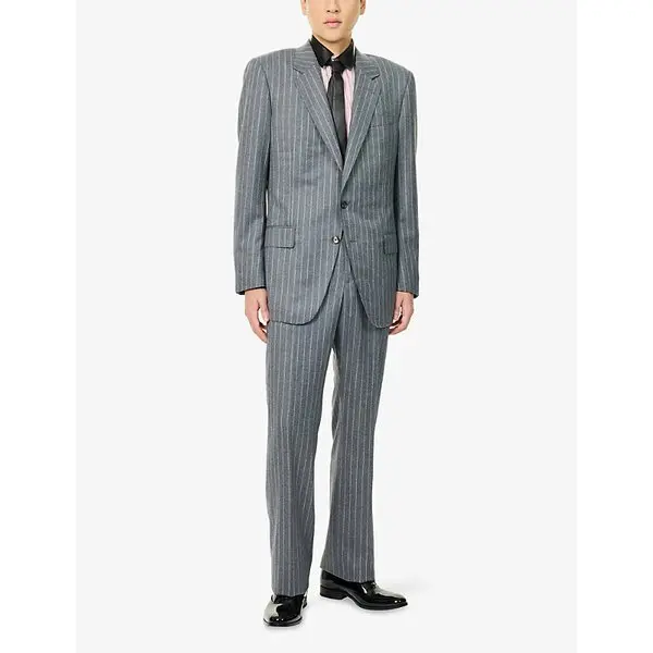 TOM FORD Pinstripe Suit Wool Trousers