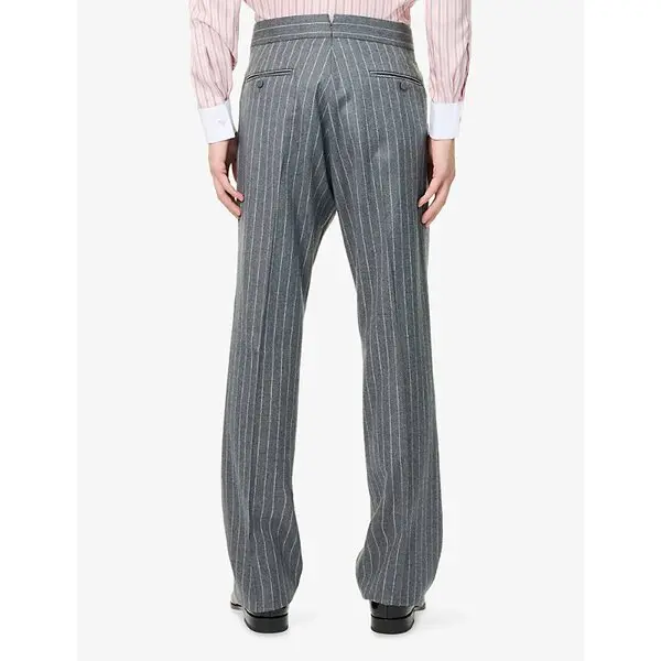 TOM FORD Pinstripe Suit Wool Trousers