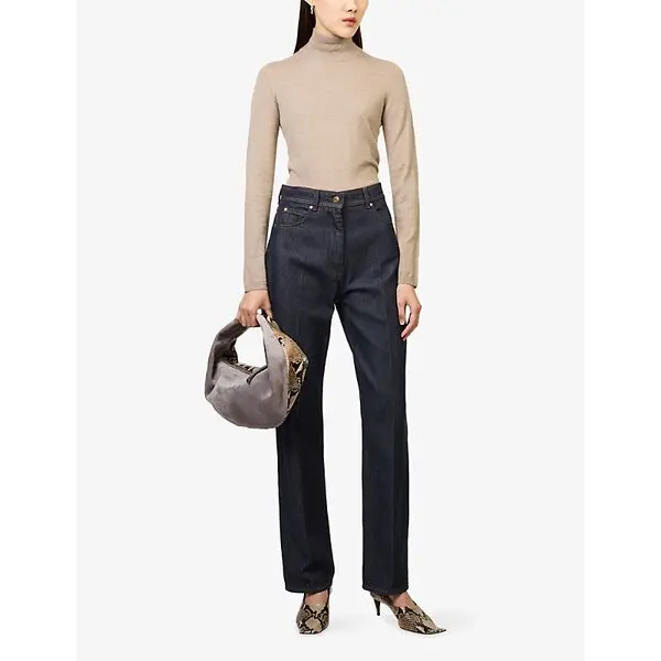 Max Mara Polo Neck Cashmere Knit Jumper