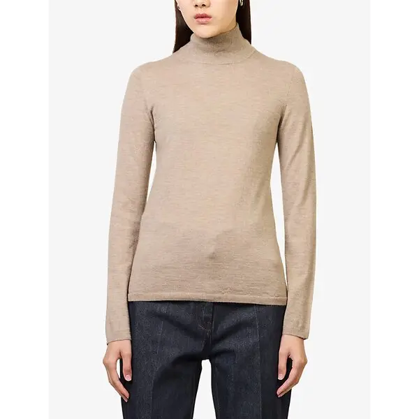 Max Mara Polo Neck Cashmere Knit Jumper