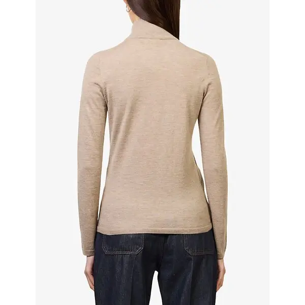 Max Mara Polo Neck Cashmere Knit Jumper