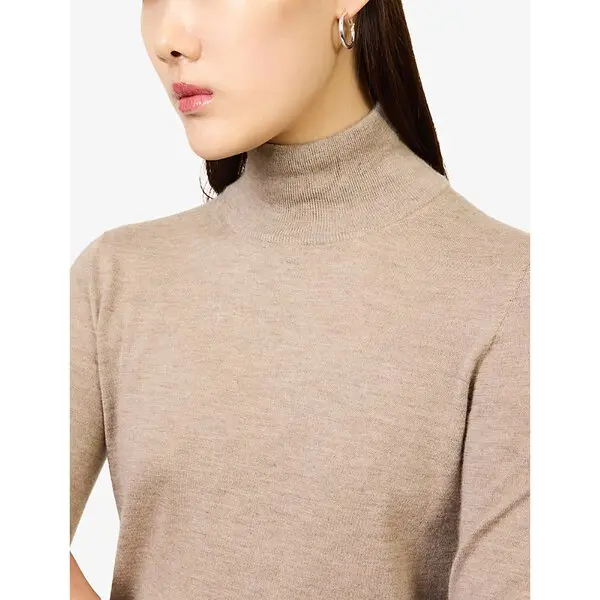 Max Mara Polo Neck Cashmere Knit Jumper