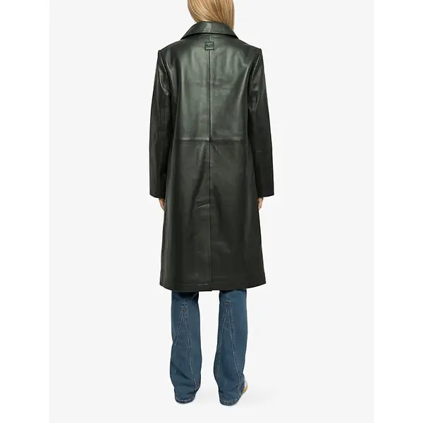Zadig&Voltaire Mentlyr Collared Leather Coat