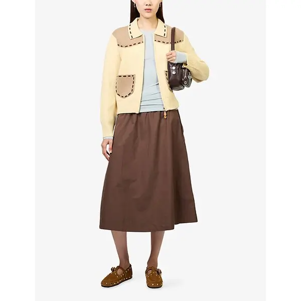Guest In Residence Saddle Up Cashmere-wool Knit Jacket - Butter/camel