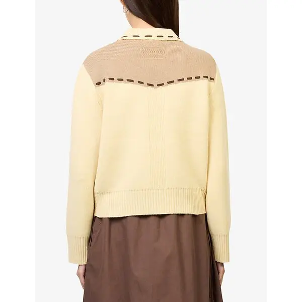 Guest In Residence Saddle Up Cashmere-wool Knit Jacket - Butter/camel
