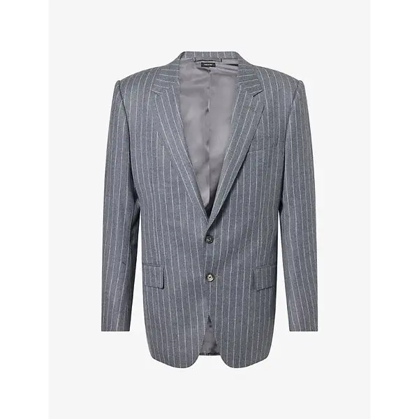 TOM FORD Pinstripe Single-breasted Suit Wool Blazer