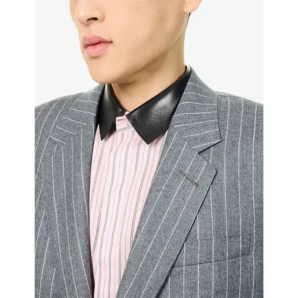 TOM FORD Pinstripe Single-breasted Suit Wool Blazer