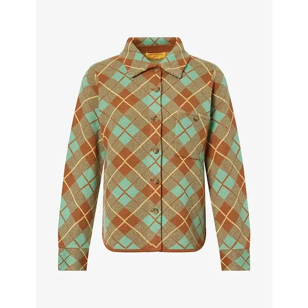 Guest In Residence Dylan Plaid Cashmere Shirt