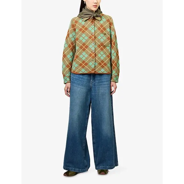 Guest In Residence Dylan Plaid Cashmere Shirt