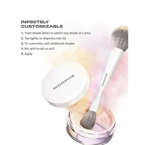 MORPHE Bake & Set Loose Powder Quad 8g - Bright Balance