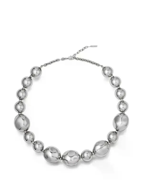 Givenchy Sculpted Gem Necklace In Metal