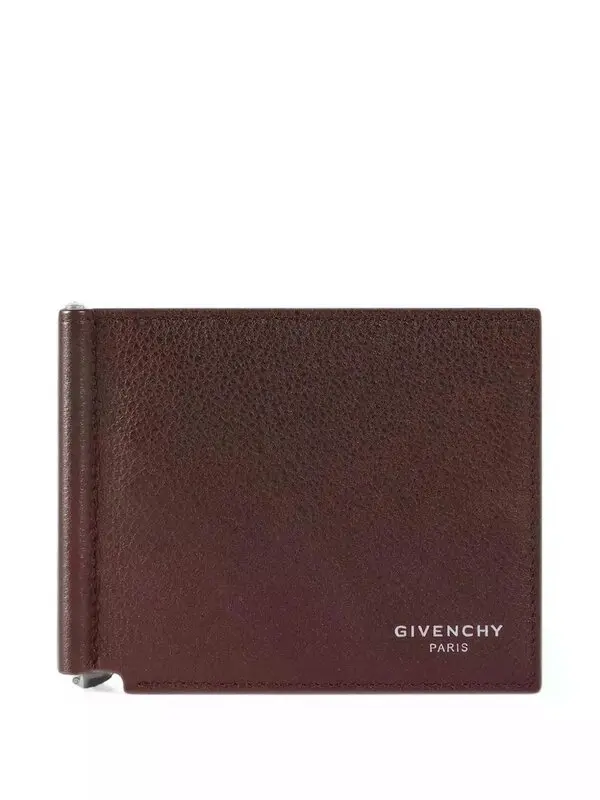 Givenchy Wallet In Grained Leather With Clip