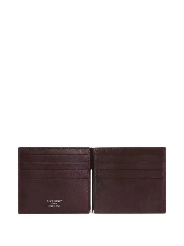 Givenchy Wallet In Grained Leather With Clip