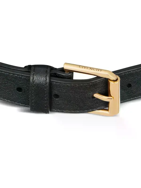 Givenchy Voyou Belt In Shiny Leather