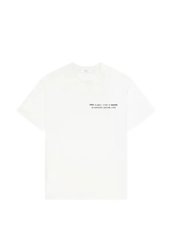 Givenchy T-shirt In Cotton With Archives Print