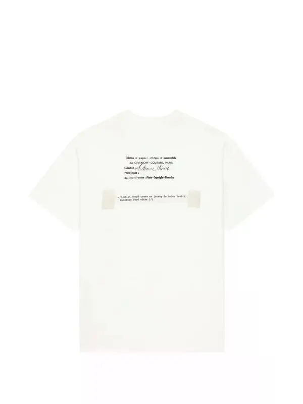 Givenchy T-shirt In Cotton With Archives Print