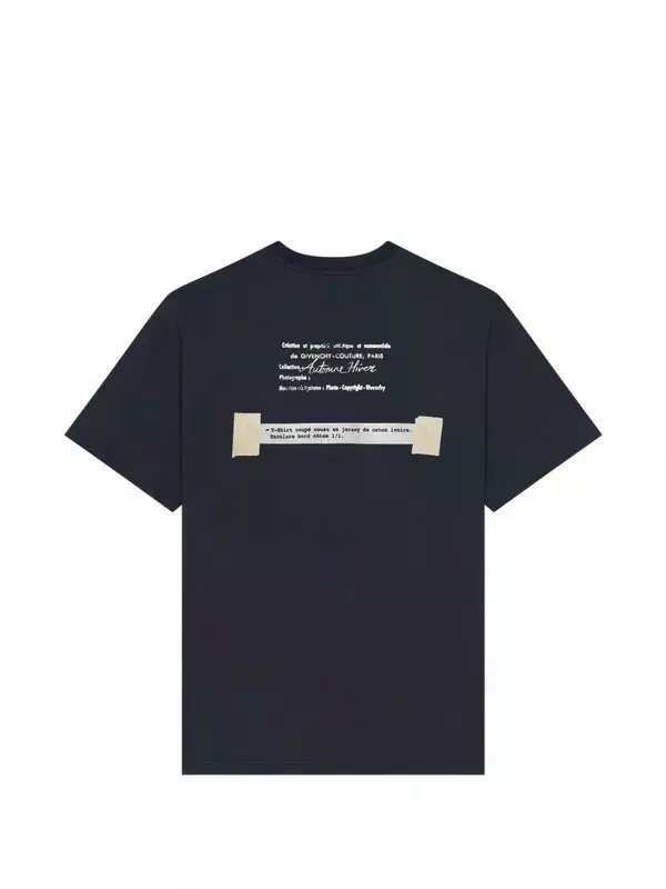 Givenchy T-shirt In Cotton With Archives Print