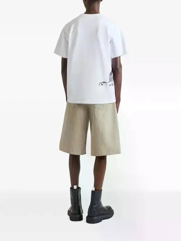 Givenchy T-shirt In Cotton With Ripped Papers Print