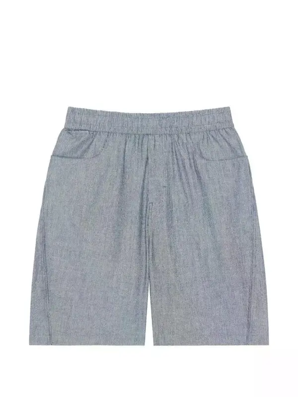 Givenchy Couture Seam Striped Bermuda Shorts In Cotton