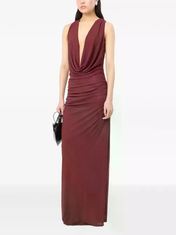 ROTATE BY BIRGER CHRISTENSEN Maxi Halterneck Dress