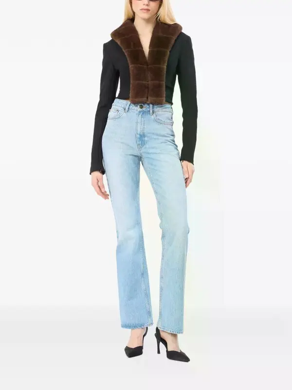 ROTATE BY BIRGER CHRISTENSEN Faux-fur Collar Jacket