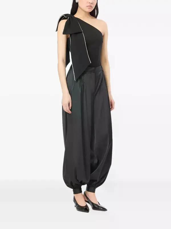 ROTATE BY BIRGER CHRISTENSEN One-shoulder Bow-detail Blouse