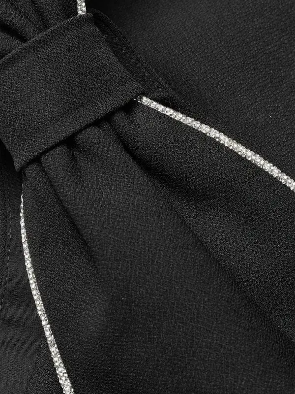 ROTATE BY BIRGER CHRISTENSEN One-shoulder Bow-detail Blouse