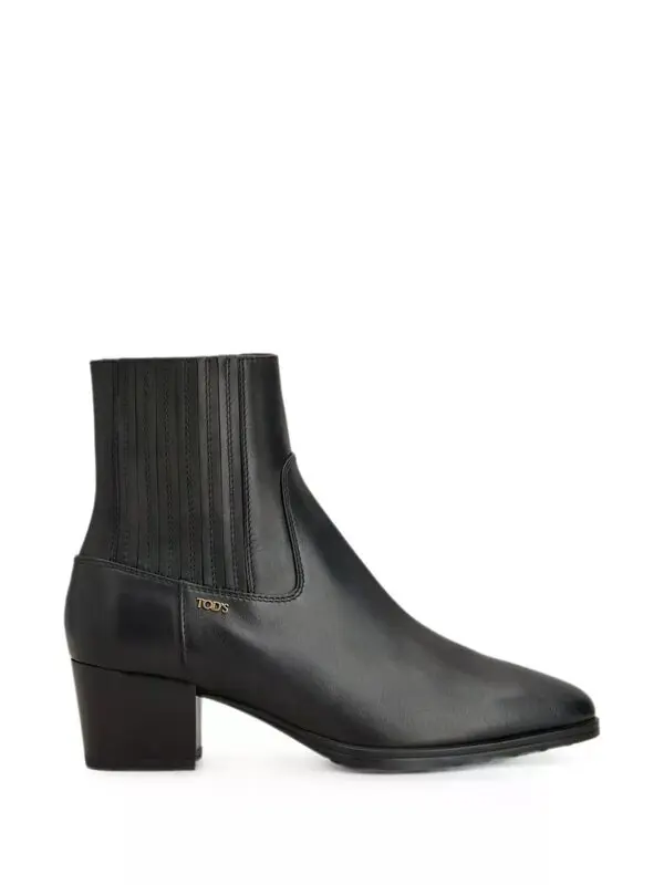 TOD'S Logo-lettering Leather Ankle Boots