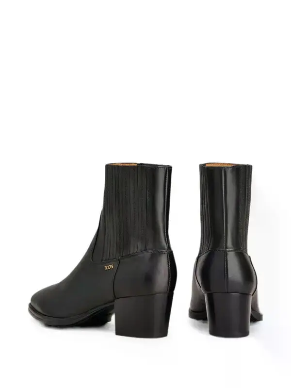 TOD'S Logo-lettering Leather Ankle Boots