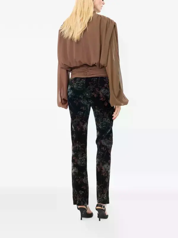 ROTATE BY BIRGER CHRISTENSEN Long-sleeve Pleated Blouse