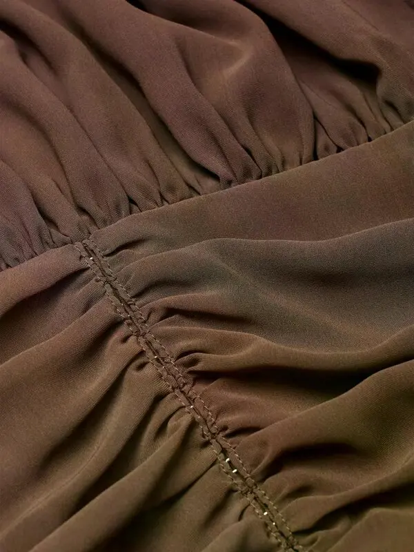 ROTATE BY BIRGER CHRISTENSEN Long-sleeve Pleated Blouse