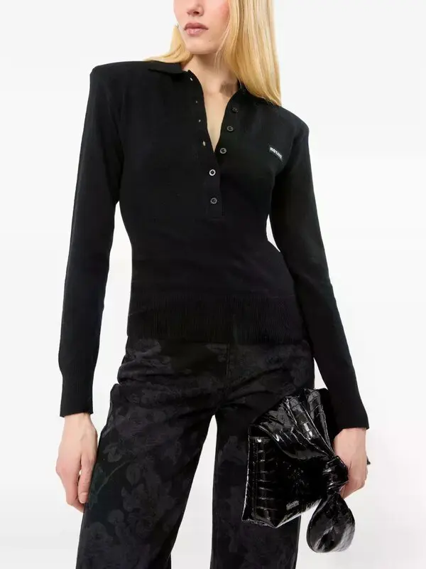 ROTATE BY BIRGER CHRISTENSEN Logo-patch Polo Shirt